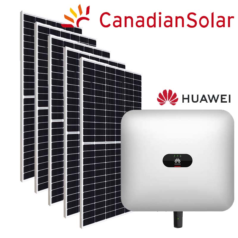 Sistem Fotovoltaic monofazic 3kW On Grid, Canadian Solar 460W, Huawei ...